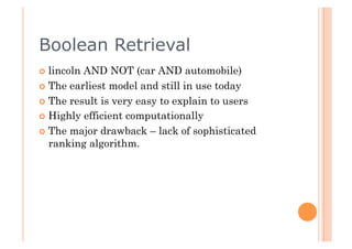 Probabilistic Retrieval | PPT