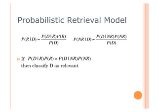 Probabilistic Retrieval | PPT