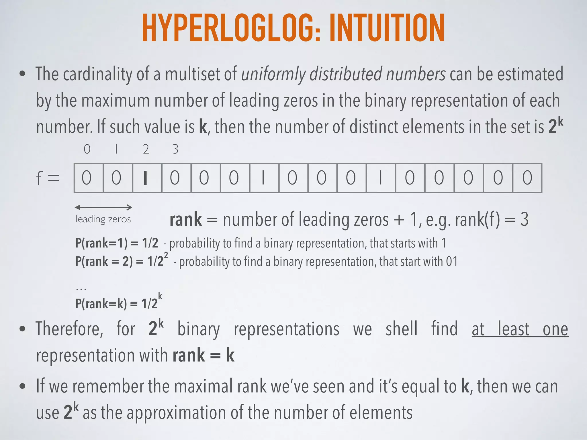 Probabilistic data structures. Part 2. Cardinality | PPT