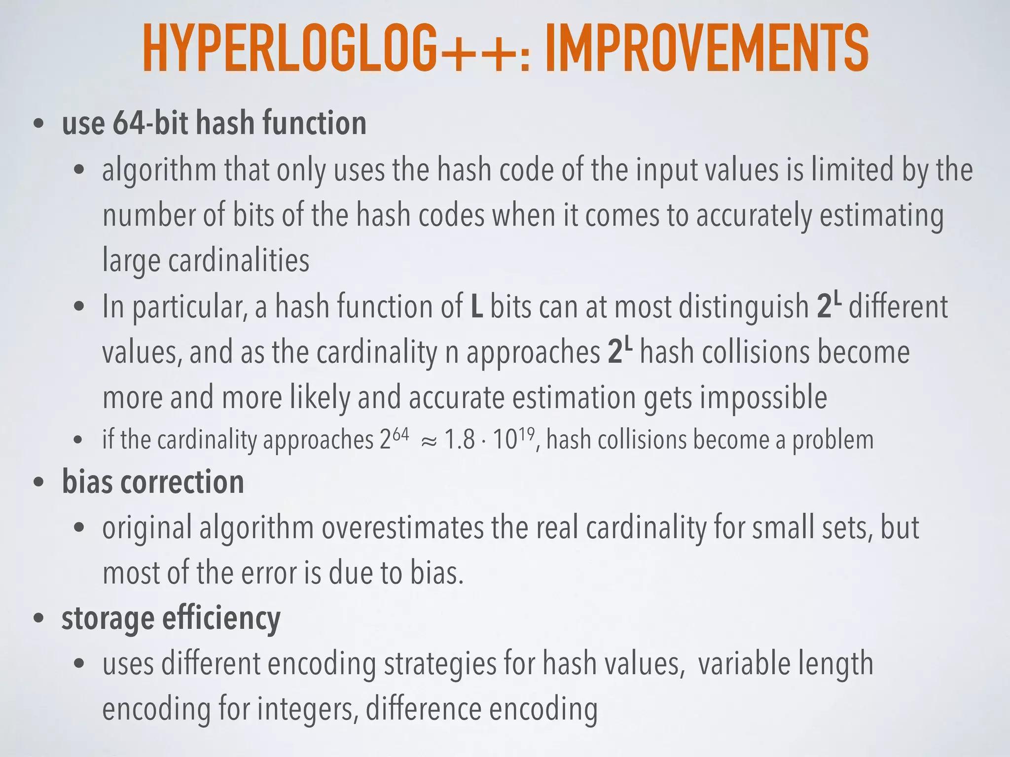 Probabilistic data structures. Part 2. Cardinality | PPT