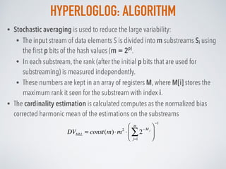 Probabilistic data structures. Part 2. Cardinality | PPT