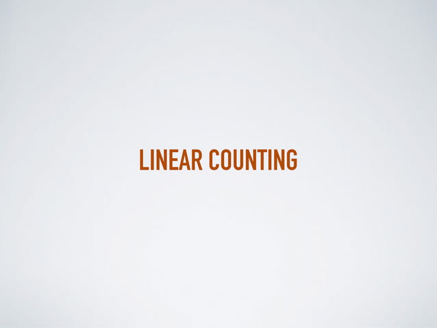 Probabilistic data structures. Part 2. Cardinality | PPT