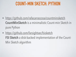 Probabilistic data structures. Part 3. Frequency | PDF