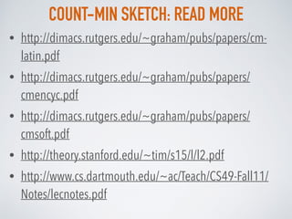 Probabilistic data structures. Part 3. Frequency | PDF