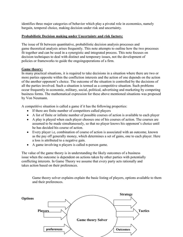 Probabilistic Decision Making Pdf
