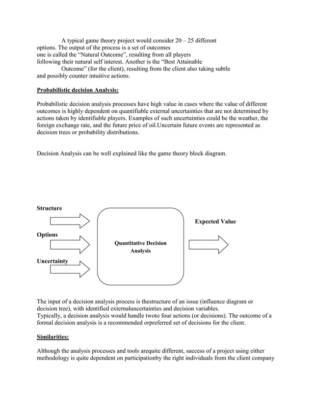 Probabilistic decision making | PDF