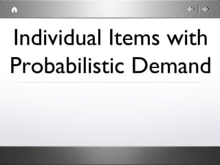 Probabilistic demand copy | PPT