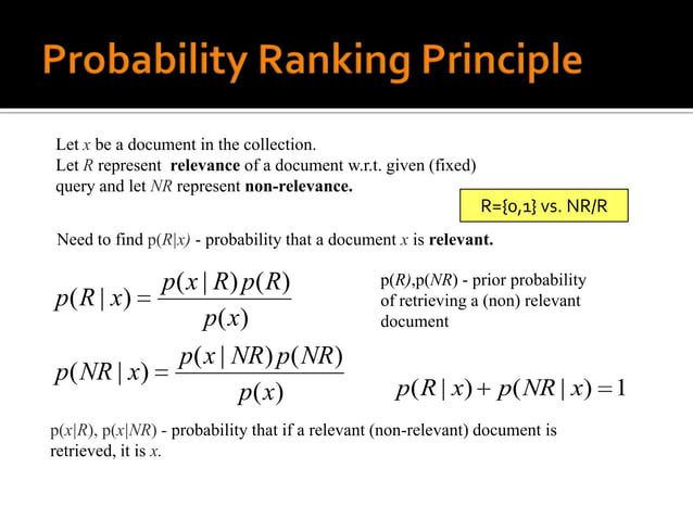 Probabilistic information retrieval models & systems | PPTX | Search ...
