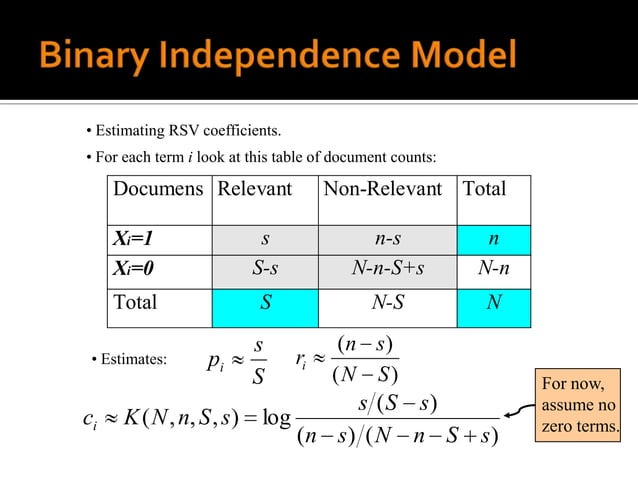 Probabilistic information retrieval models & systems | PPTX | Search ...