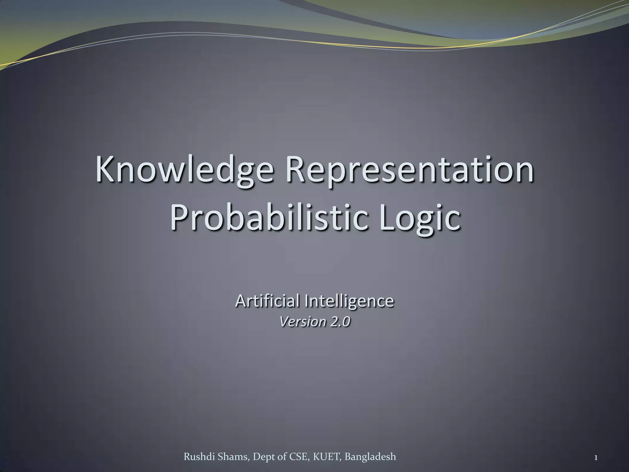 Probabilistic logic | PPT