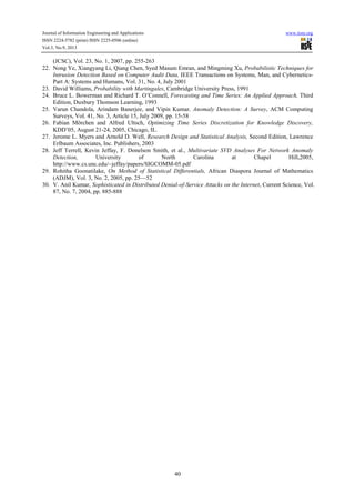 Probabilistic models for anomaly detection based on usage of network traffic | PDF
