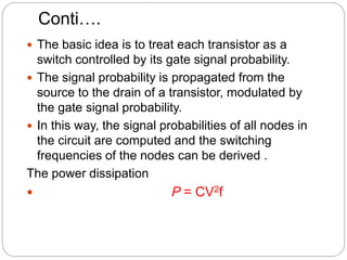 Probabilistic Power Analysis | PPTX