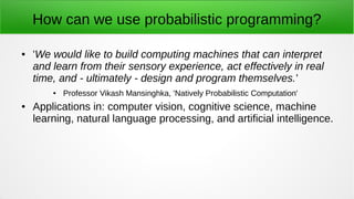 Probabilistic programming | PPT