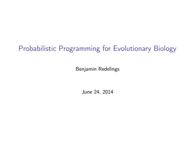 Probabilistic programming2 | PPT