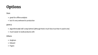 Probabilistic programming products by Michael Lee Williams | PPT