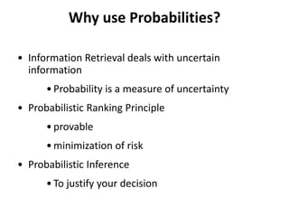 Probabilistic retrieval model | PPTX