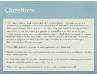 Probabilistic Topic Models | PPT