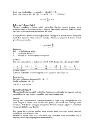 Probabilitas | DOC