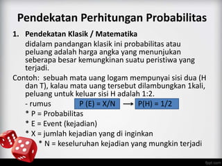 Probabilitas - Statistik 2 | PPTX