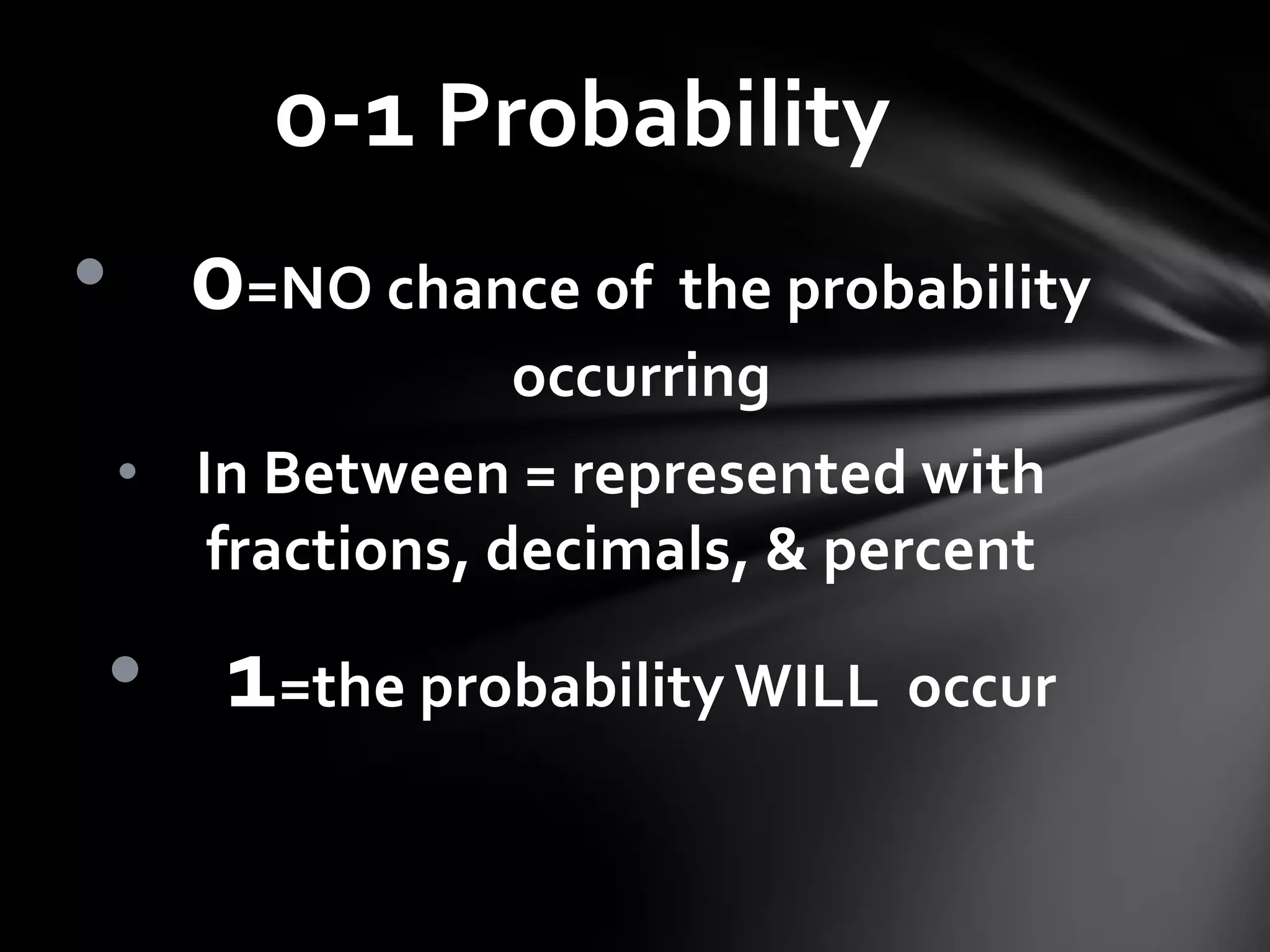 Probabilities | PPTX