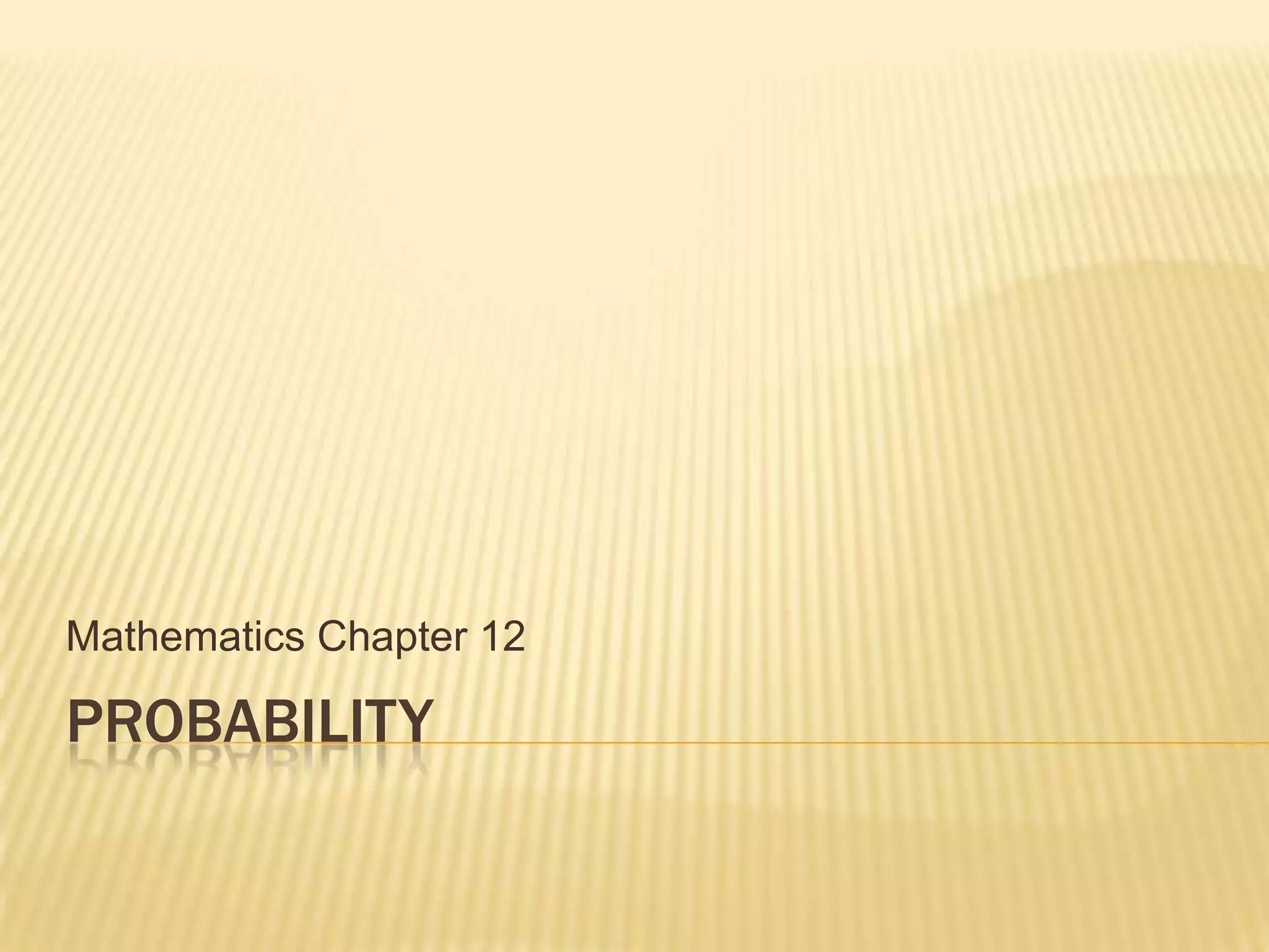 Probability | PPSX