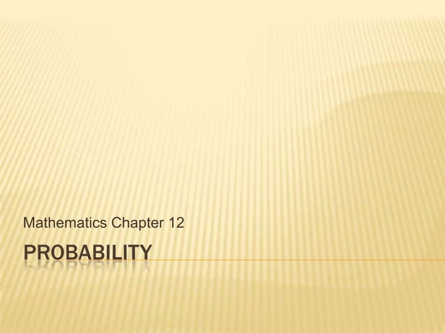 Probability | PPSX