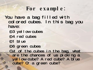 Probability | PPT | Grocery Shopping | Shopping