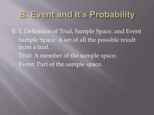 Probability Learning | PPT