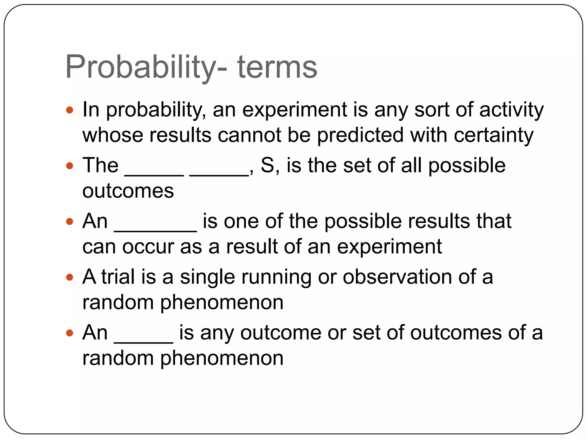 Probability | PPTX