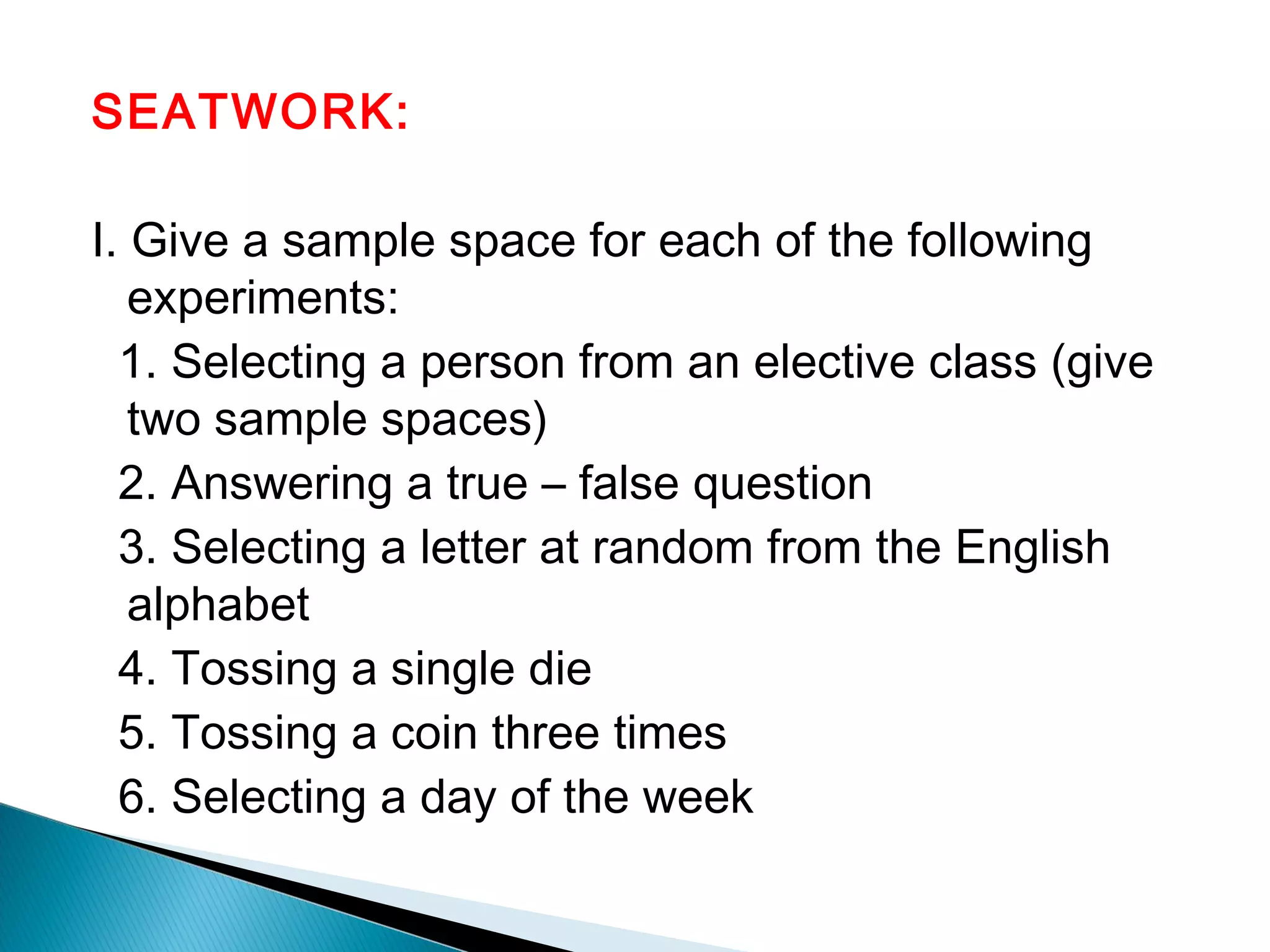 Probability (Elective) | PPT