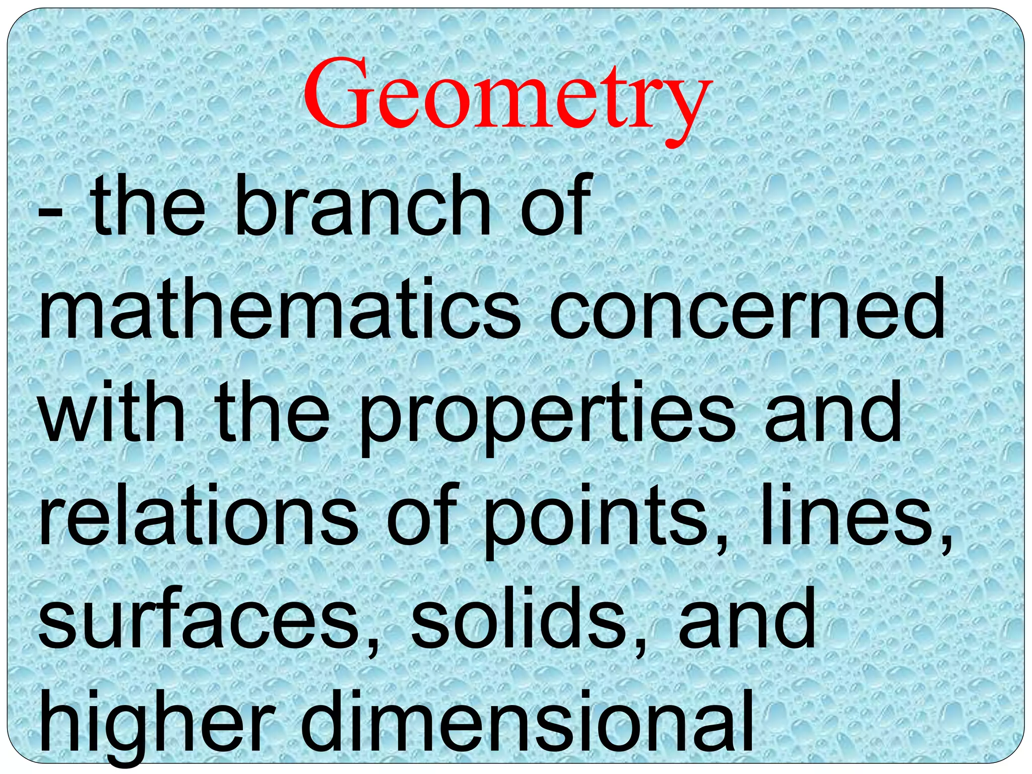 Fundamentals of counting & GEOMETRY | PPT