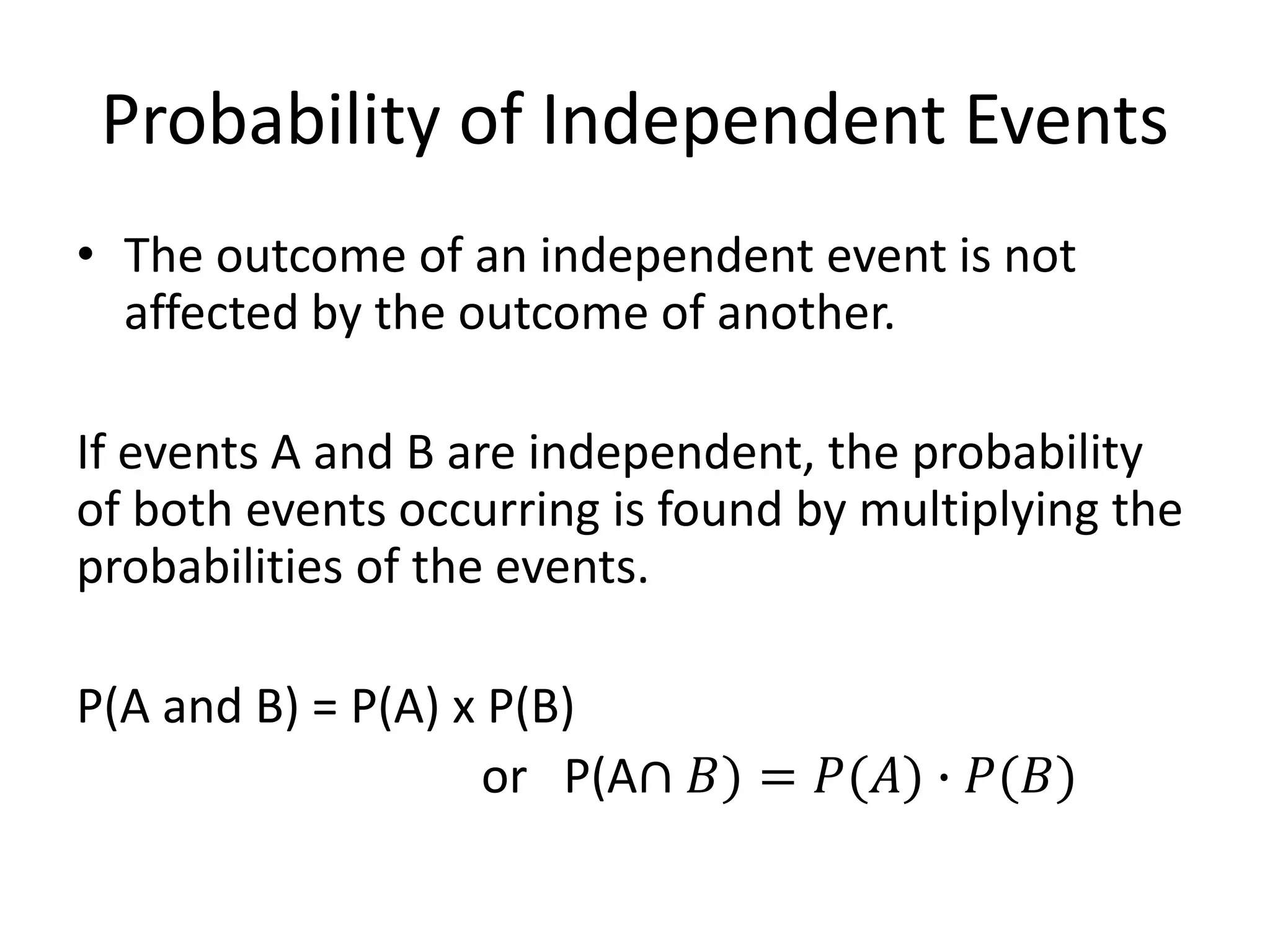 Introduction of Probability | PPTX