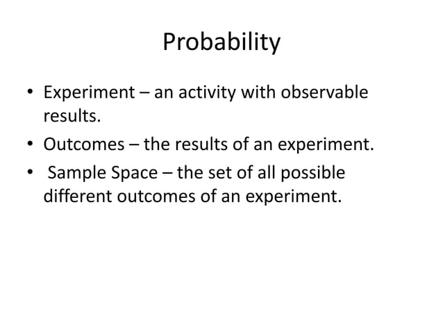 Introduction of Probability | PPTX