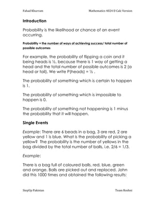 Probability | PDF