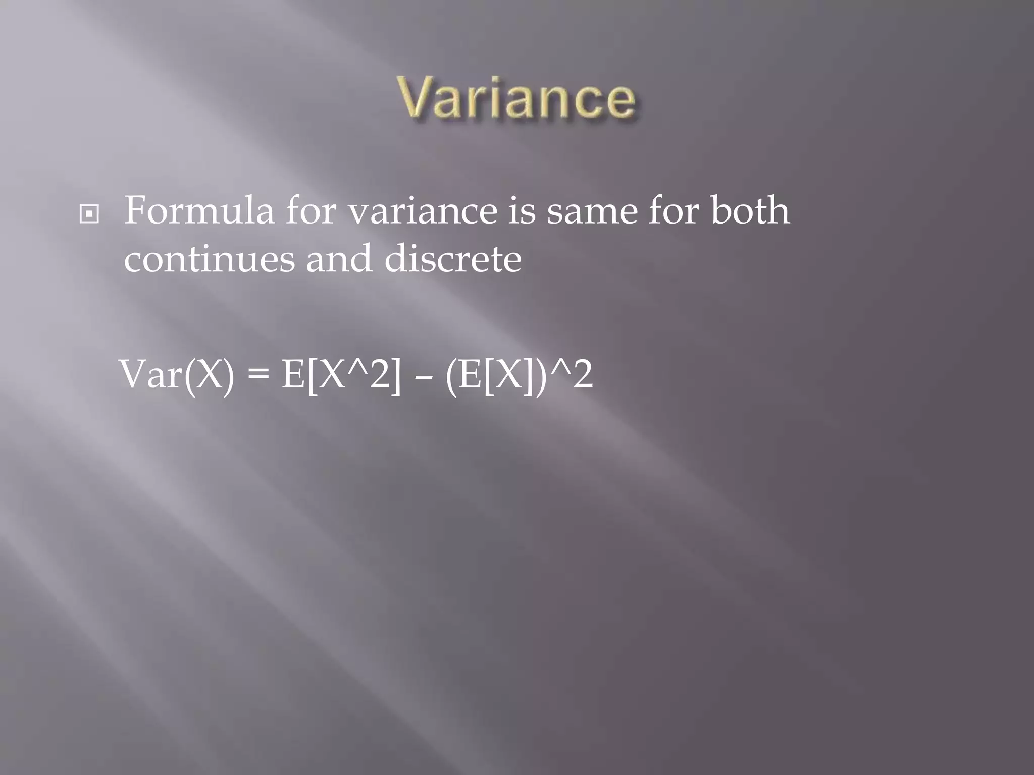 Probability and Random Variables | PPTX