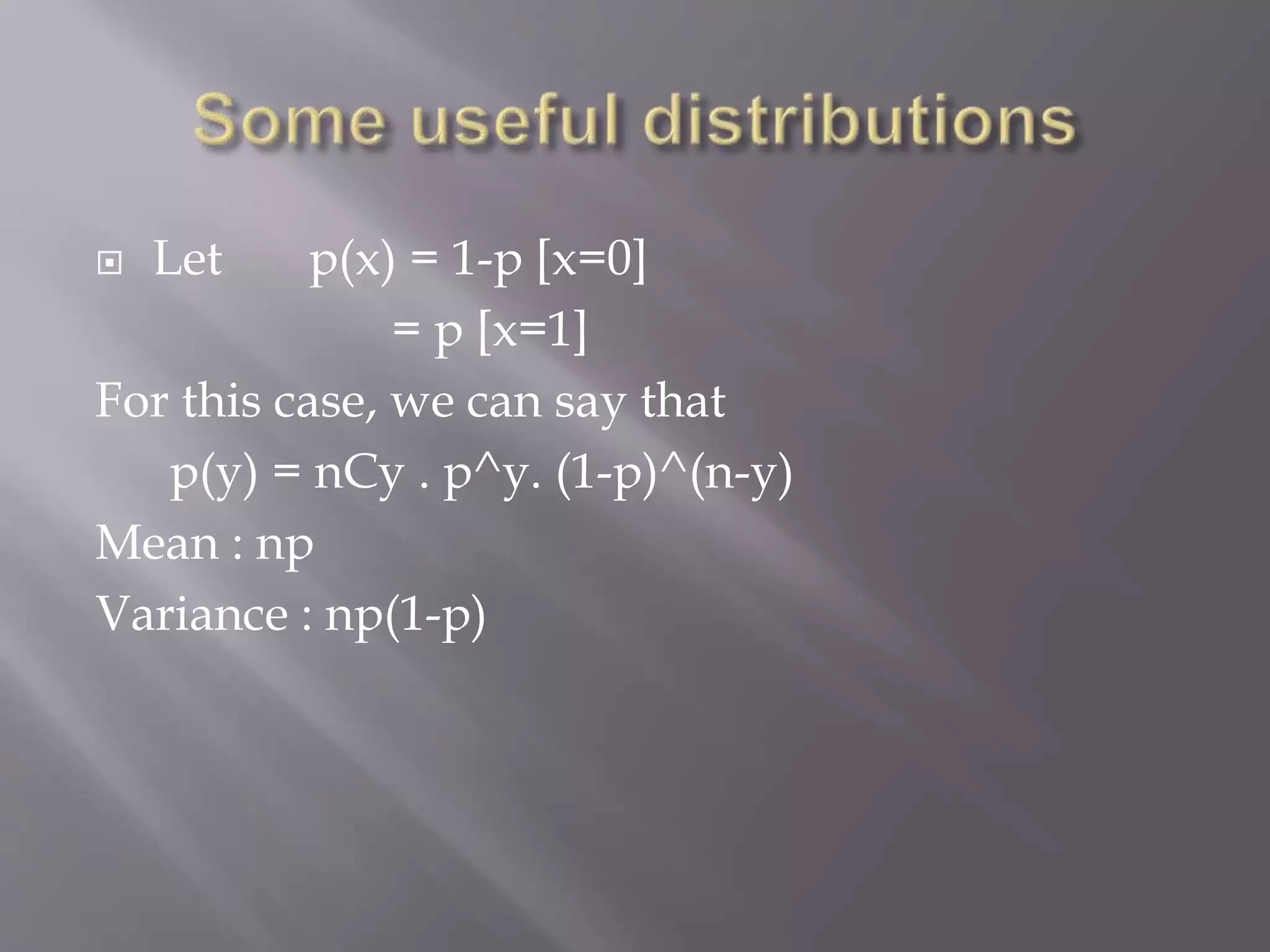 Probability and Random Variables | PPTX
