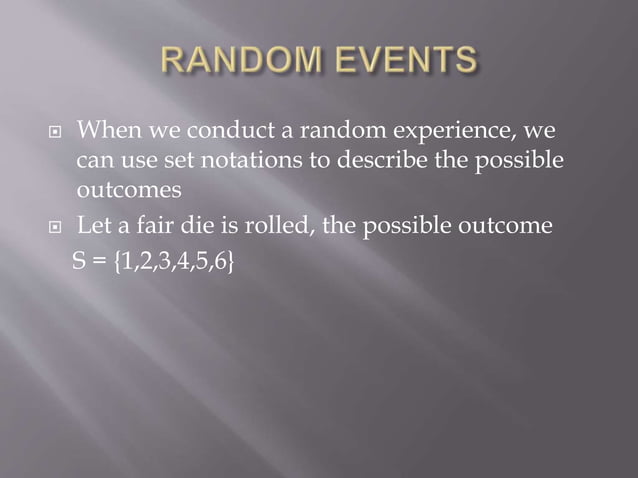 Probability and Random Variables | PPTX | Physics | Science
