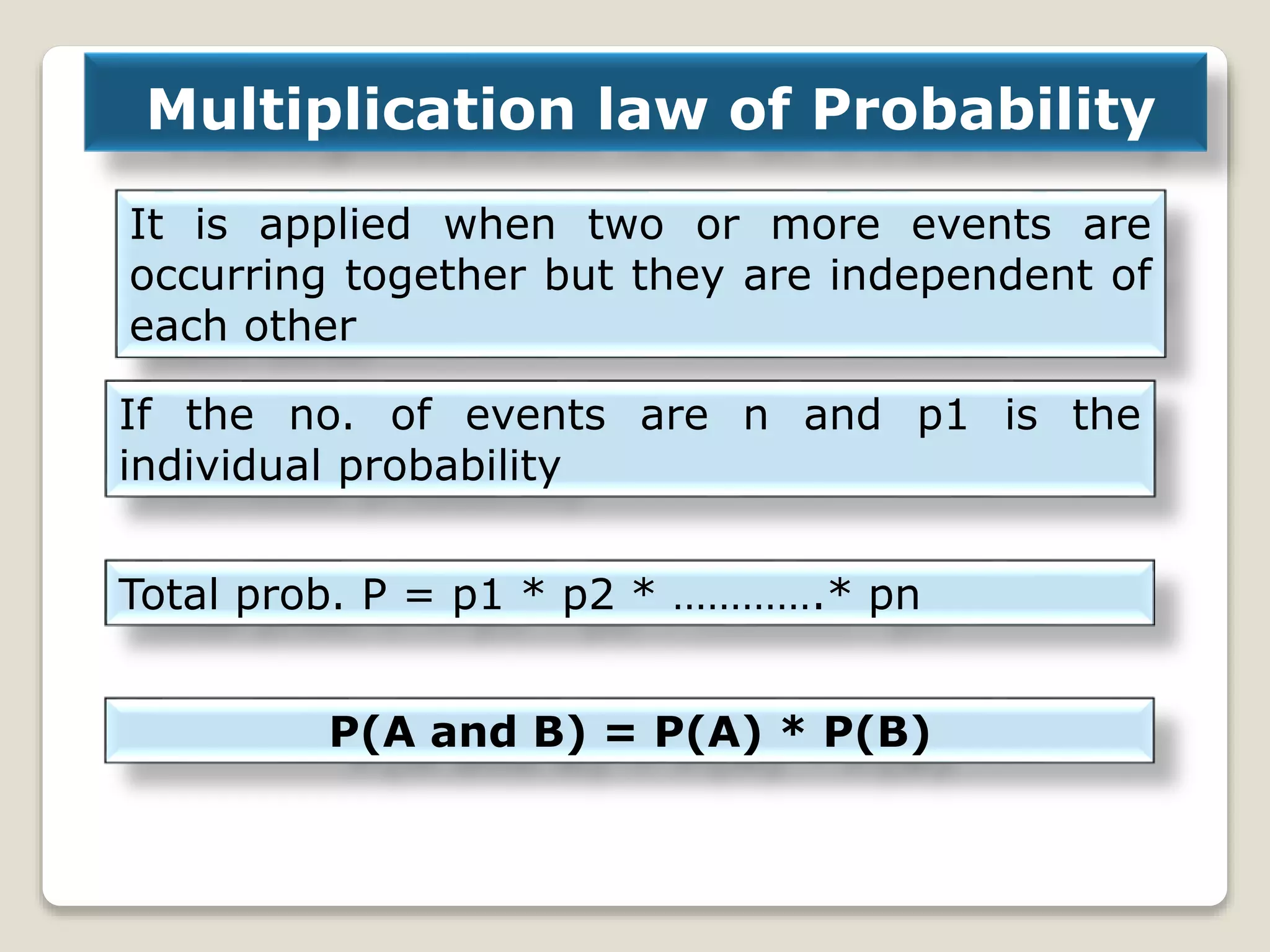 Laws of probability | PPTX