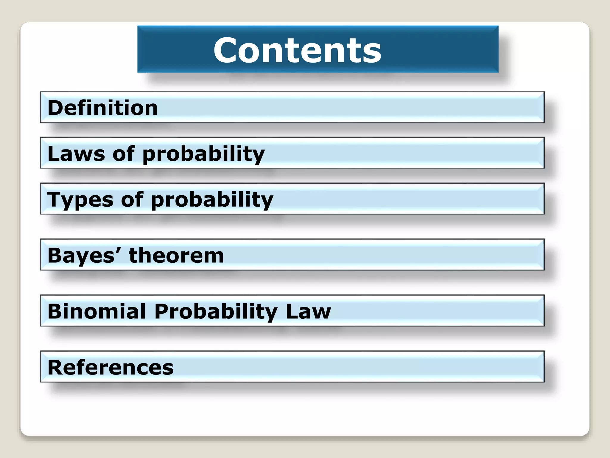Laws of probability | PPTX | Physics | Science