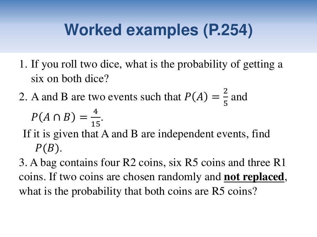 Probability (gr.11)