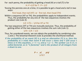 Probability and statistics | PPTX