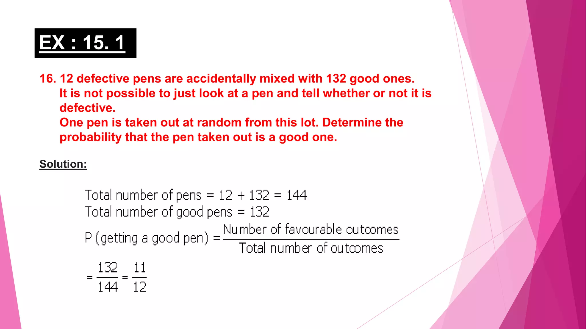 Probability class 10 | PPTX