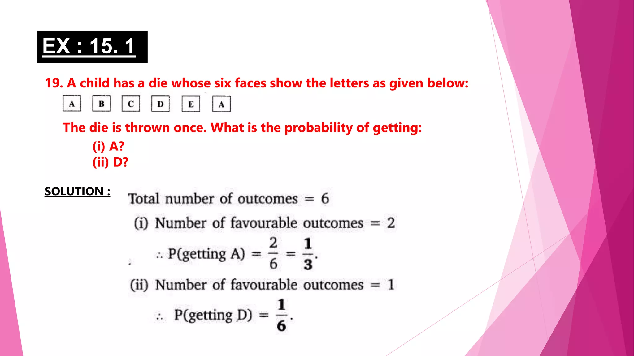 Probability class 10 | PPTX