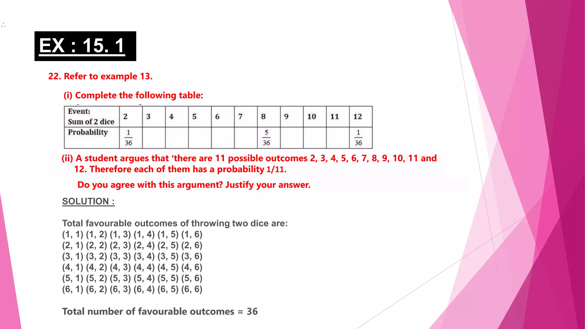 Probability class 10 | PPTX