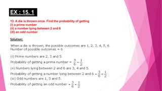 Probability class 10 | PPT