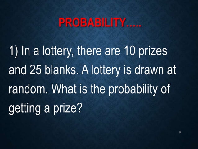 Probability.....................ppt