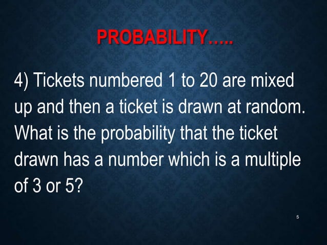 Probability.....................ppt