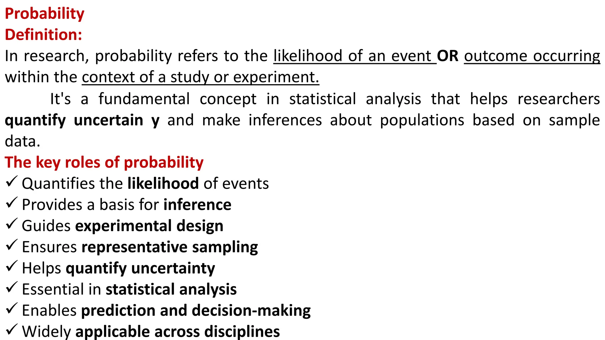 Probability Biostatics and Research Methodology | PPTX
