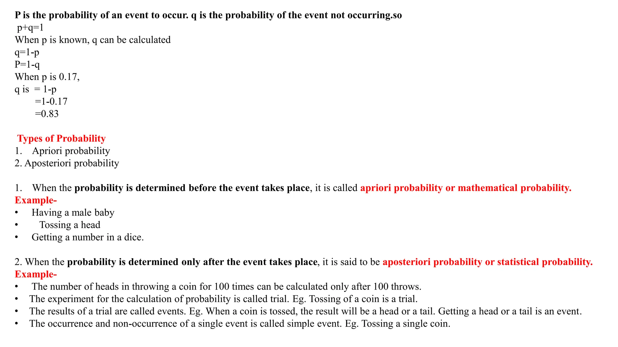 Probability.pptx, Types of Probability, UG | PPT