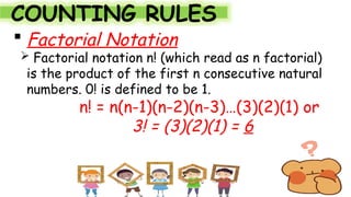 PROBABILITY AND COUNTING RULES IN STATISTICS | PPTX